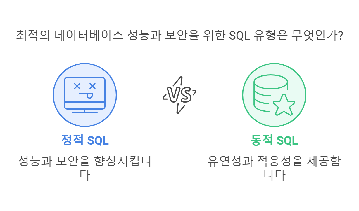 정적 Sqlstatic Sql과 동적 Sqldynamic Sql 비교 개념 차이점 사용 사례 및 최적화 가이드